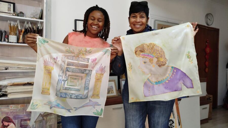 Create Your Own Greek Silk Scarf Souvenirs | Power Traveller