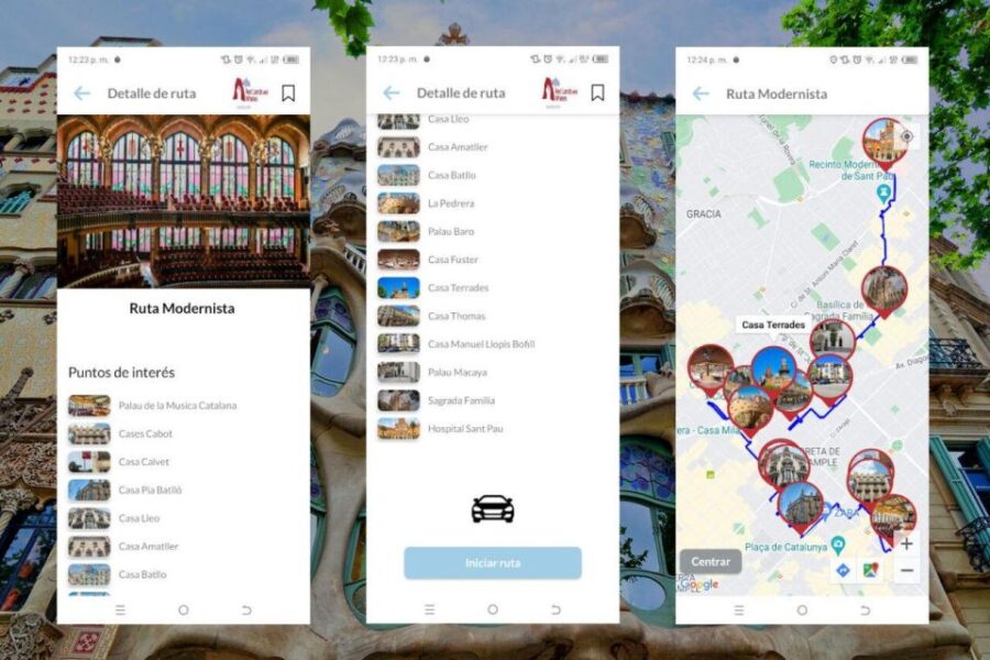 Barcelona Modernista Self-Guided Tour App With Multilingual | Power ...