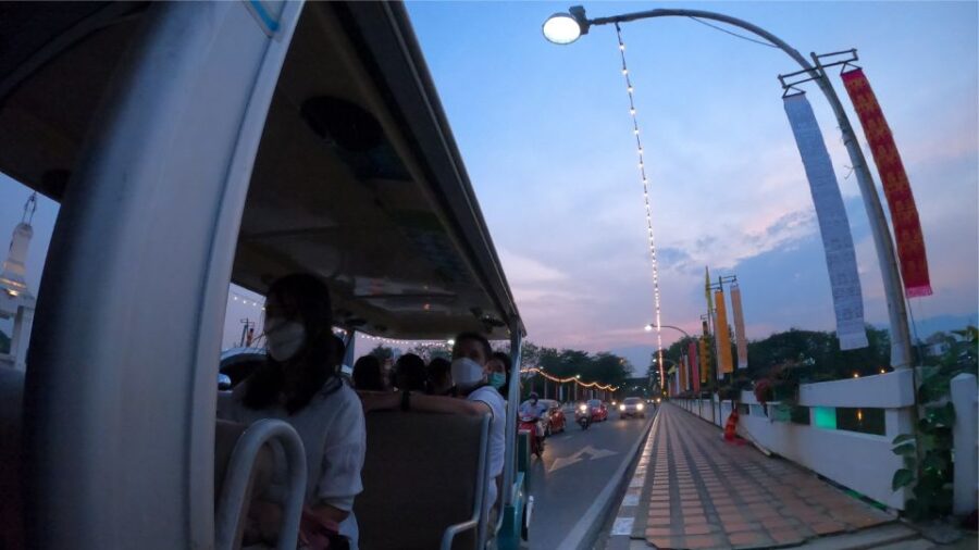 Chiang Mai: Nighttime City Highlights by EV Tram | Power Traveller