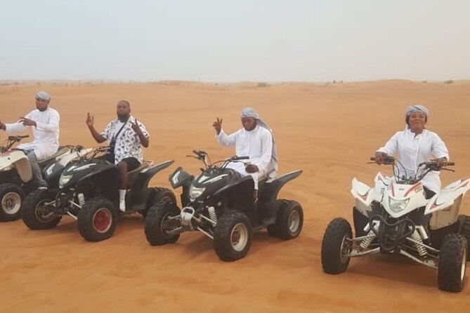 Dubai Desert Safari With BBQ Dinner Quad Bike Sandboard and Show | Power Traveller