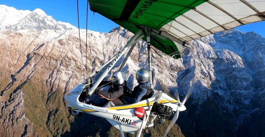 From Pokhara: 60 M. Ultralight Flight (Manaslu-Dhaulagiri) | Power Traveller
