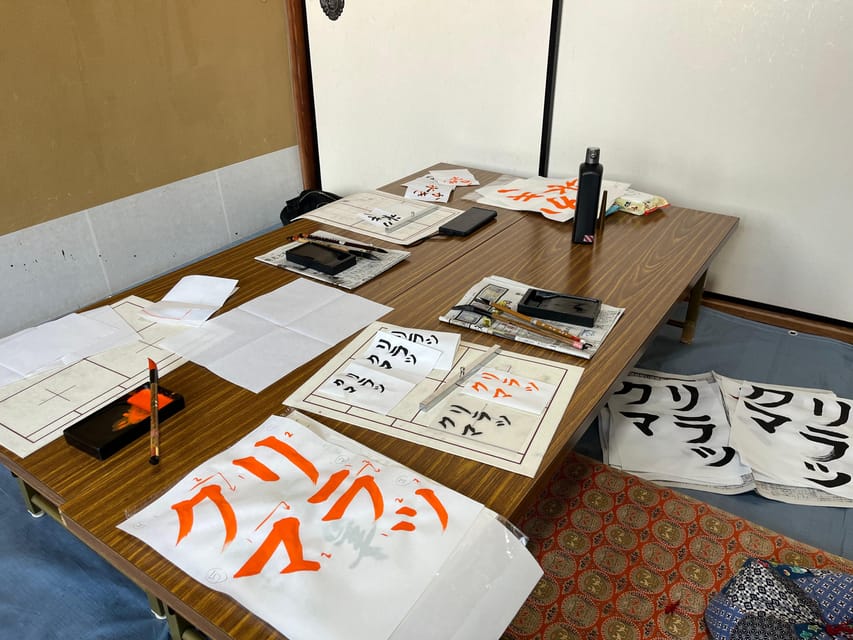 Kyoto: Calligraphy Experience in the City Center at a Buddhist Temple ...