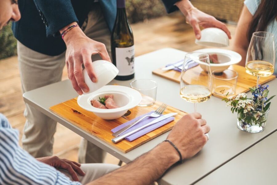 Aperitif on the Terrace of Podere Montale at Sunset | Power Traveller